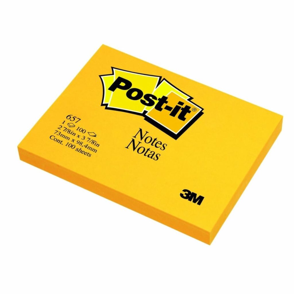 Post-it® กระดาษโน้ต 657 ขนาด 3x4 นิ้ว 100 แผ่น (12เล่ม/แพ็ค) | บริษัท ...